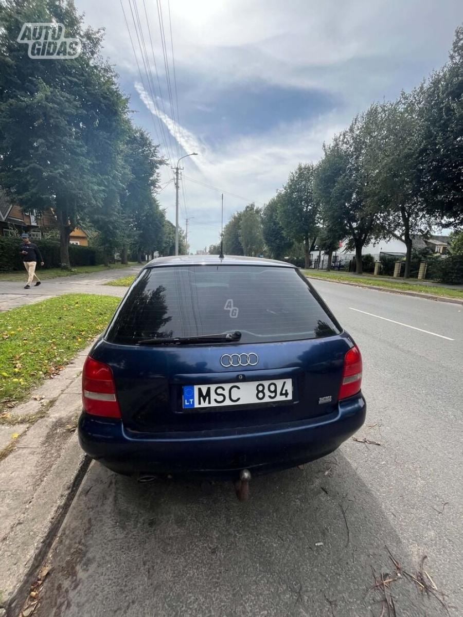 Zils Audi A4 1996 Panevēža, ar dzinēja tilpumu 1.80 L un nobraukumu 258 tūkst. km par 850 €, foto 6 vietnē AUTOMOTO.COM.LV