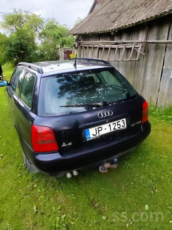 Blue Audi A4 1997 in Aizkraukle, with an engine capacity of 1.90 L and mileage of 50 thousand km for 1600 €, photo 3 on AUTOMOTO.COM.LV