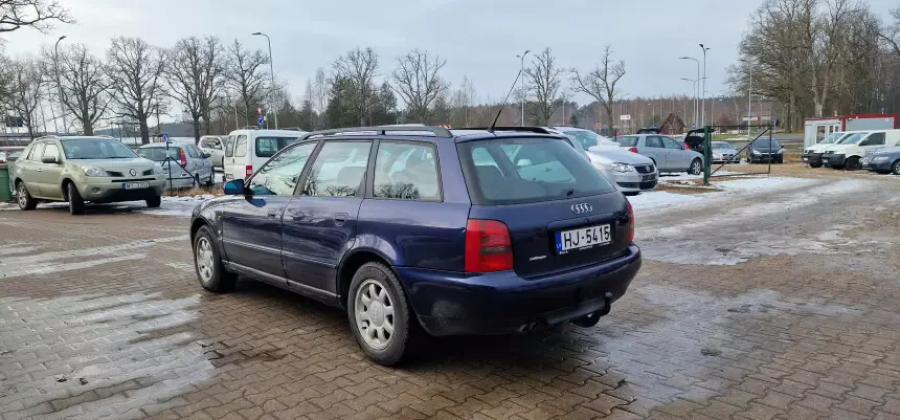 Zils Audi A4 1997 Valmiera, ar dzinēja tilpumu 1.80 L un nobraukumu 444 tūkst. km par 1250 €, foto 5 vietnē AUTOMOTO.COM.LV