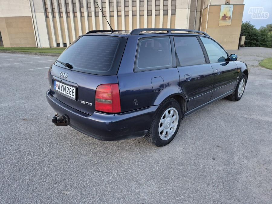 Zils Audi A4 1997 Kauņa, ar dzinēja tilpumu 1.90 L un nobraukumu 413 tūkst. km par 1800 €, foto 5 vietnē AUTOMOTO.COM.LV