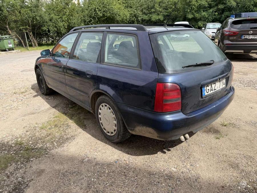 Blue Audi A4 1997 in Vilnius, with an engine capacity of 1.90 L and mileage of 245 thousand km for 350 €, photo 6 on AUTOMOTO.COM.LV