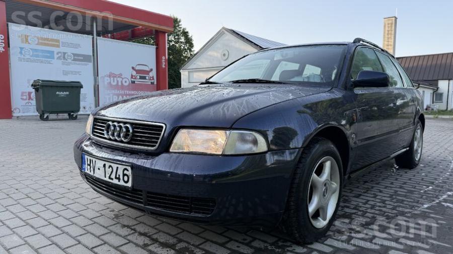 Blue Audi A4 1998 in Rezekne, with an engine capacity of 1.90 L and mileage of 364 thousand km for 1350 €, photo 3 on AUTOMOTO.COM.LV