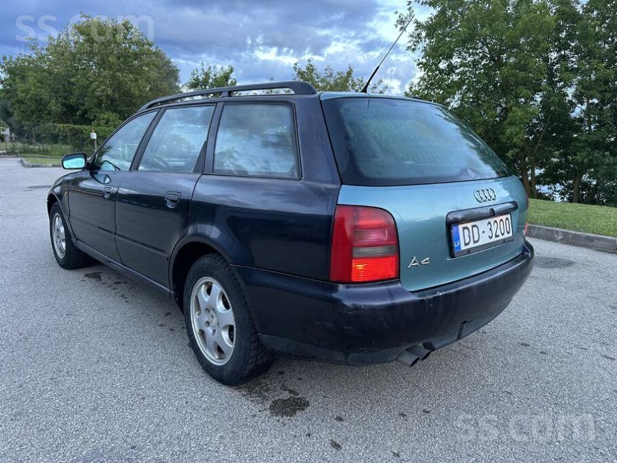 Blue Audi A4 1998 in Riga, with an engine capacity of 1.80 L and mileage of 467 thousand km for 1200 €, photo 5 on AUTOMOTO.COM.LV