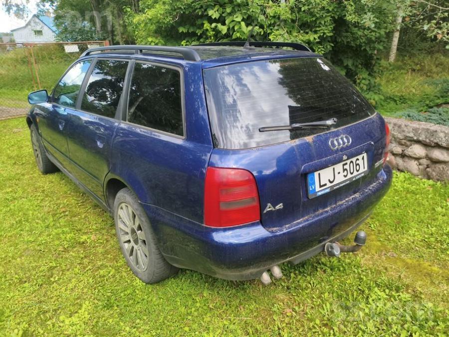 Blue Audi A4 1998 in Valka, with an engine capacity of 1.90 L and mileage of 336 thousand km for 1400 €, photo 4 on AUTOMOTO.COM.LV