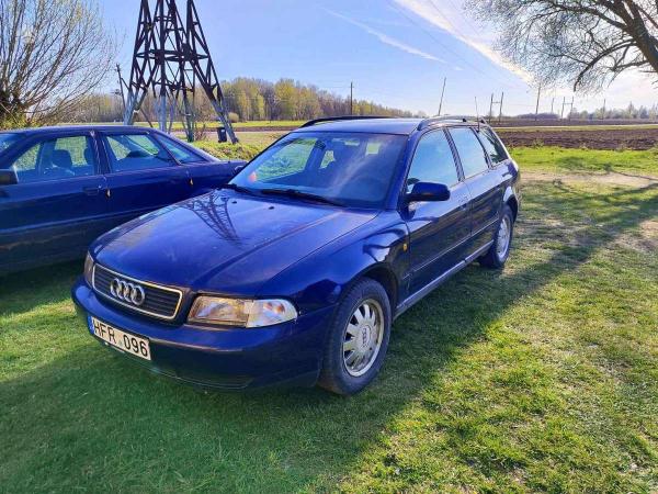 Blue Audi A4 1998 in Vilnius, with an engine capacity of 1.78 L and mileage of 291 thousand km for 1100 €, photo 1 on AUTOMOTO.COM.LV