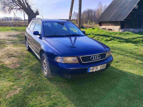 Blue Audi A4 1998 in Vilnius, with an engine capacity of 1.78 L and mileage of 291 thousand km for 1100 €, photo 3 on AUTOMOTO.COM.LV