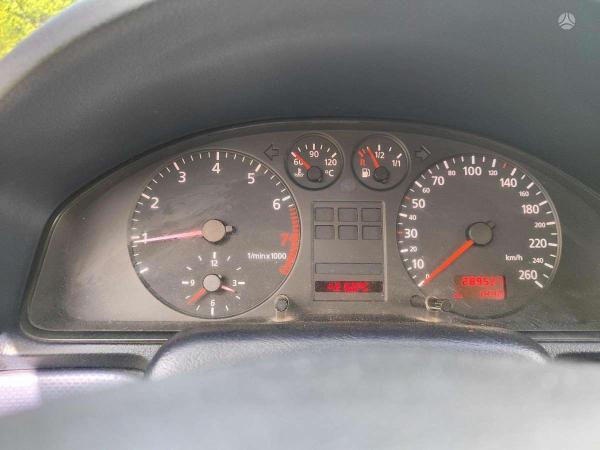 Blue Audi A4 1998 in Vilnius, with an engine capacity of 1.78 L and mileage of 291 thousand km for 1100 €, photo 9 on AUTOMOTO.COM.LV