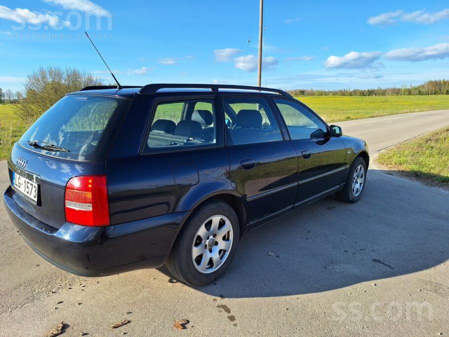 Blue Audi A4 1999 in Gulbene, with an engine capacity of 1.90 L and mileage of 366 thousand km for 1900 €, photo 6 on AUTOMOTO.COM.LV