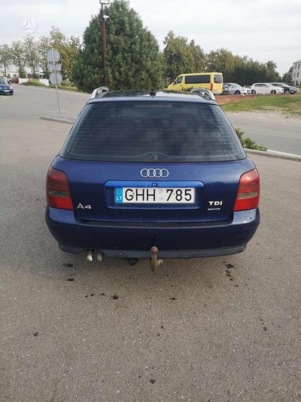 Zils Audi A4 1999 Kauņa, ar dzinēja tilpumu 1.90 L un nobraukumu 520 tūkst. km par 2200 €, foto 5 vietnē AUTOMOTO.COM.LV