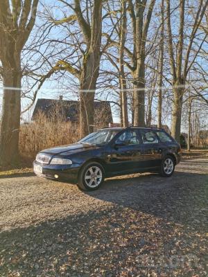 Blue Audi A4 1999 in Bauska, with an engine capacity of 1.80 L and mileage of 416 thousand km for 2350 €, photo  on AUTOMOTO.COM.LV