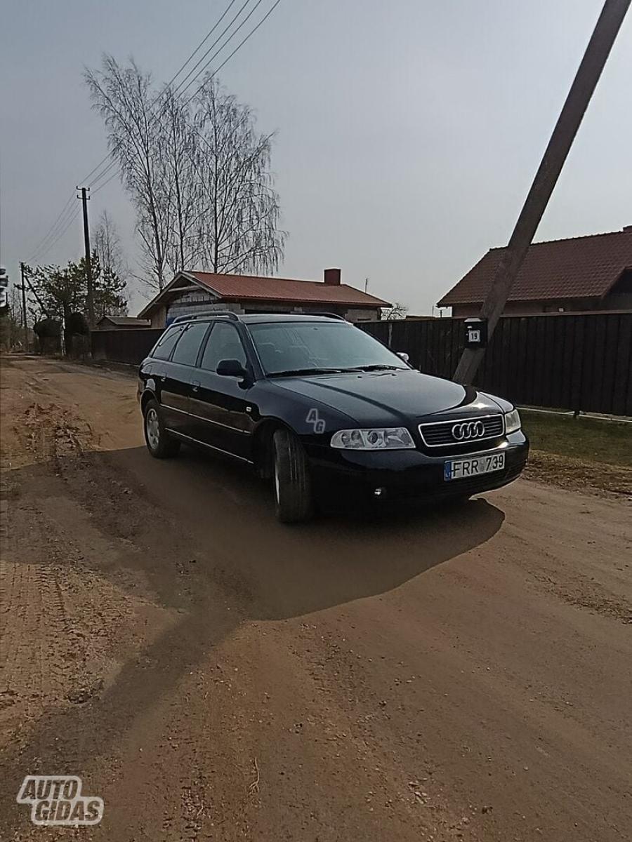 Blue Audi A4 1999 in Ukmerge, with an engine capacity of 1.90 L and mileage of 3945 thousand km for 980 €, photo 3 on AUTOMOTO.COM.LV