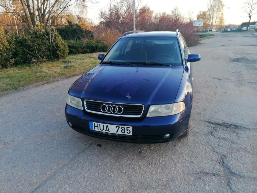 Blue Audi A4 1999 in Utena, with an engine capacity of 1.80 L and mileage of 299 thousand km for 750 €, photo 3 on AUTOMOTO.COM.LV