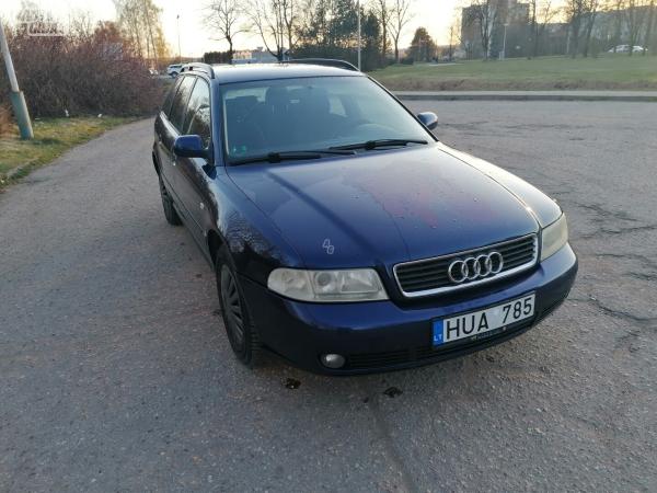 Blue Audi A4 1999 in Utena, with an engine capacity of 1.80 L and mileage of 299 thousand km for 750 €, photo 3 on AUTOMOTO.COM.LV