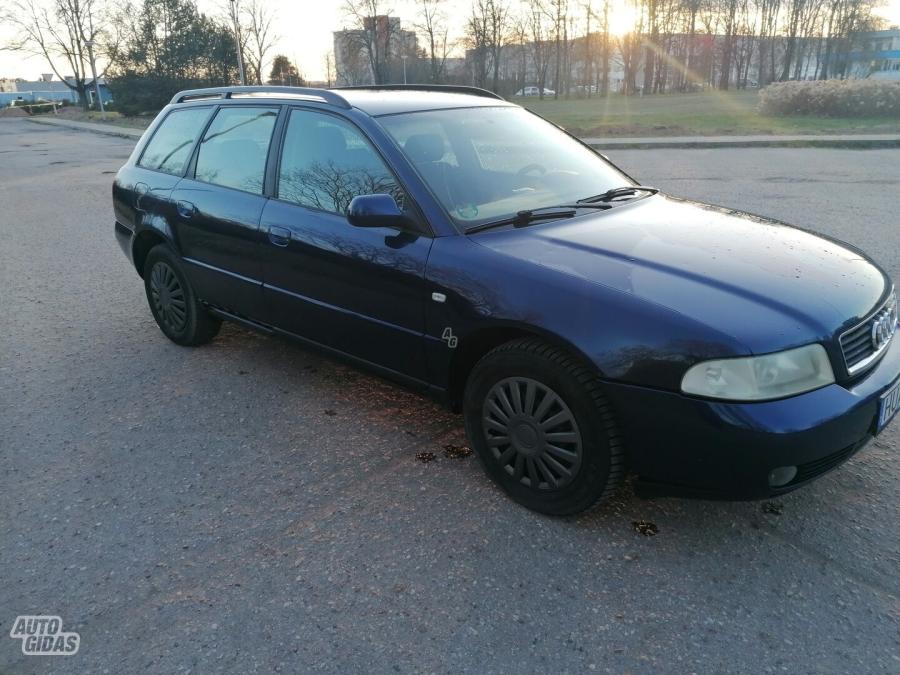 Blue Audi A4 1999 in Utena, with an engine capacity of 1.80 L and mileage of 299 thousand km for 750 €, photo 5 on AUTOMOTO.COM.LV