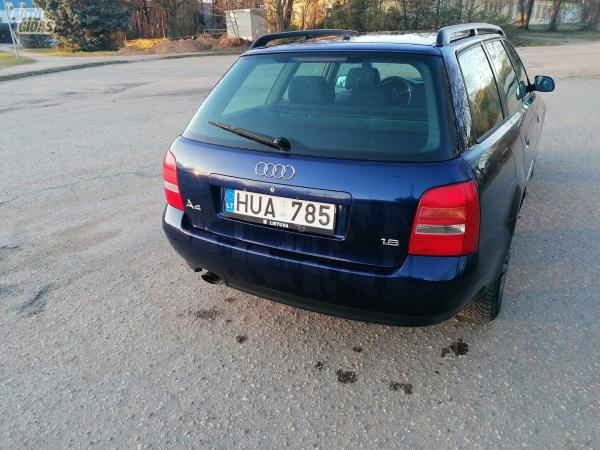 Blue Audi A4 1999 in Utena, with an engine capacity of 1.80 L and mileage of 299 thousand km for 750 €, photo 7 on AUTOMOTO.COM.LV