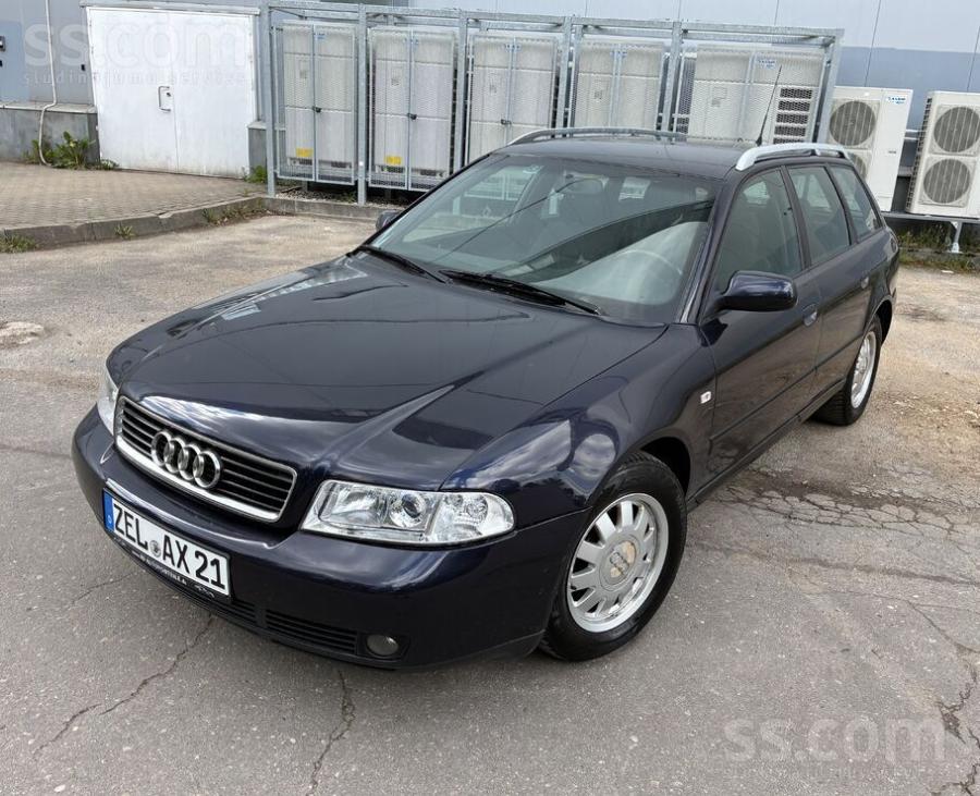 Zils Audi A4 1999 Rīga, ar dzinēja tilpumu 1.90 L un nobraukumu 353 tūkst. km par 2450 €, foto 1 vietnē AUTOMOTO.COM.LV