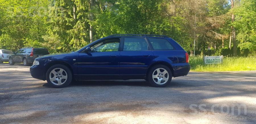 Blue Audi A4 1999 in Riga, with an engine capacity of 1.90 L and mileage of 380 thousand km for 3200 €, photo 1 on AUTOMOTO.COM.LV