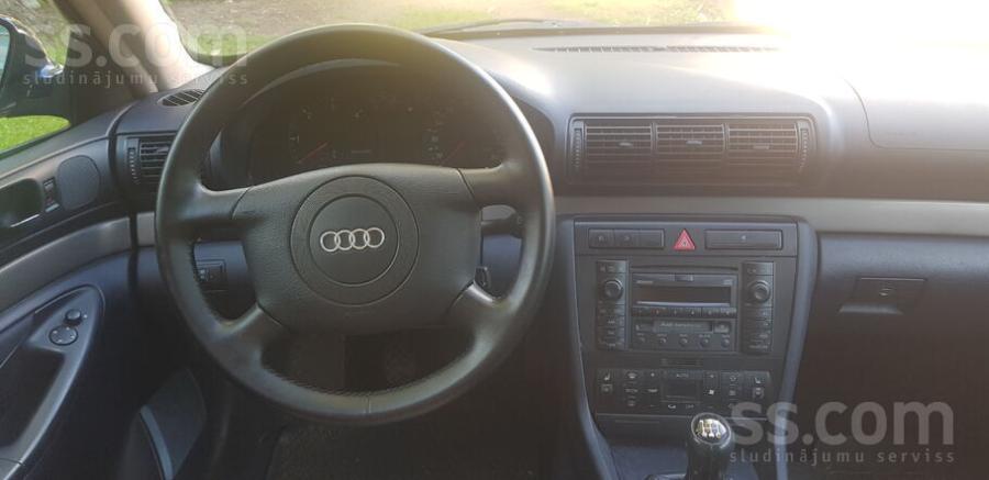 Blue Audi A4 1999 in Riga, with an engine capacity of 1.90 L and mileage of 380 thousand km for 3200 €, photo 8 on AUTOMOTO.COM.LV