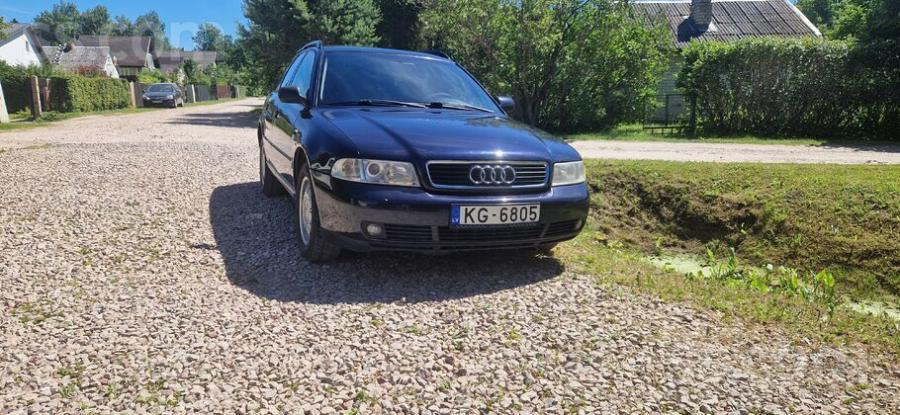 Blue Audi A4 1999 in Jelgava, with an engine capacity of 1.80 L and mileage of 370 thousand km for 850 €, photo 8 on AUTOMOTO.COM.LV