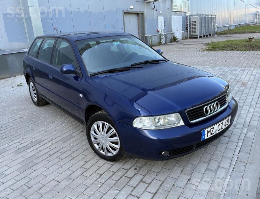 Blue Audi A4 1999 in Riga, with an engine capacity of 1.90 L and mileage of 375 thousand km for 2550 €, photo 3 on AUTOMOTO.COM.LV