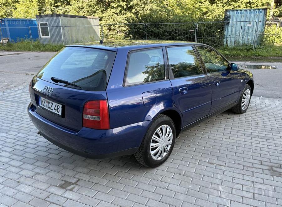 Blue Audi A4 1999 in Riga, with an engine capacity of 1.90 L and mileage of 375 thousand km for 2550 €, photo 6 on AUTOMOTO.COM.LV