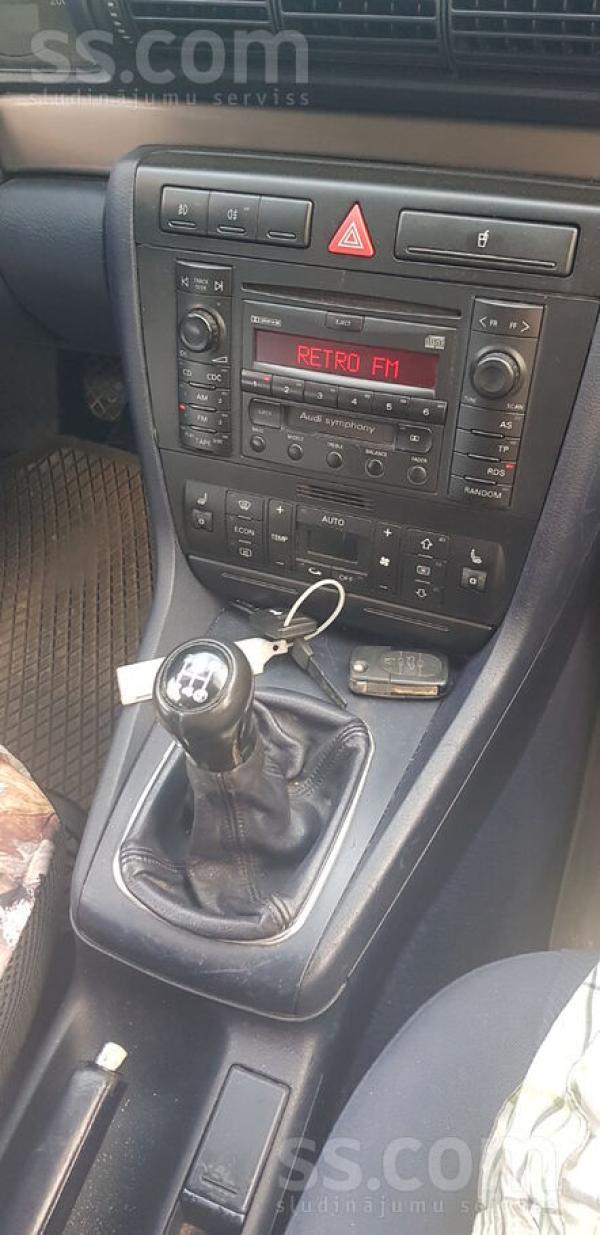 Blue Audi A4 1999 in Ogre, with an engine capacity of 1.90 L and mileage of 380 thousand km for 3400 €, photo 3 on AUTOMOTO.COM.LV