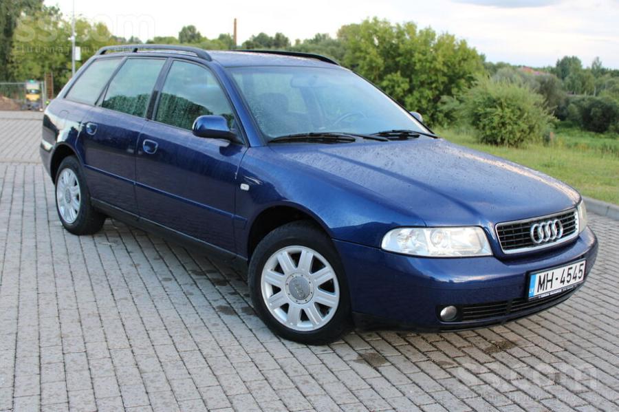 Синий Ауди А4 1999 в Екабпилс, объемом двигателя 1.80 л и пробегом 213 тыс. км за 2350 €, фото 1 на AUTOMOTO.COM.LV