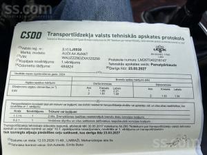 Blue Audi A4 1999 in Limbazi, with an engine capacity of 1.90 L and mileage of 489 thousand km for 550 €, photo 20 on AUTOMOTO.COM.LV