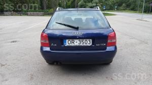 Blue Audi A4 1999 in Ogre, with an engine capacity of 1.90 L and mileage of 408 thousand km for 2650 €, photo 5 on AUTOMOTO.COM.LV