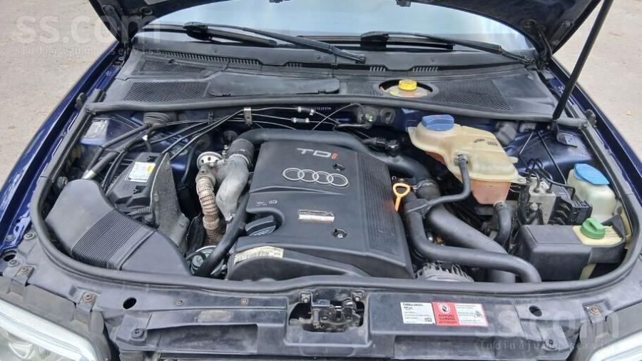 Blue Audi A4 1999 in Ogre, with an engine capacity of 1.90 L and mileage of 408 thousand km for 2650 €, photo 9 on AUTOMOTO.COM.LV