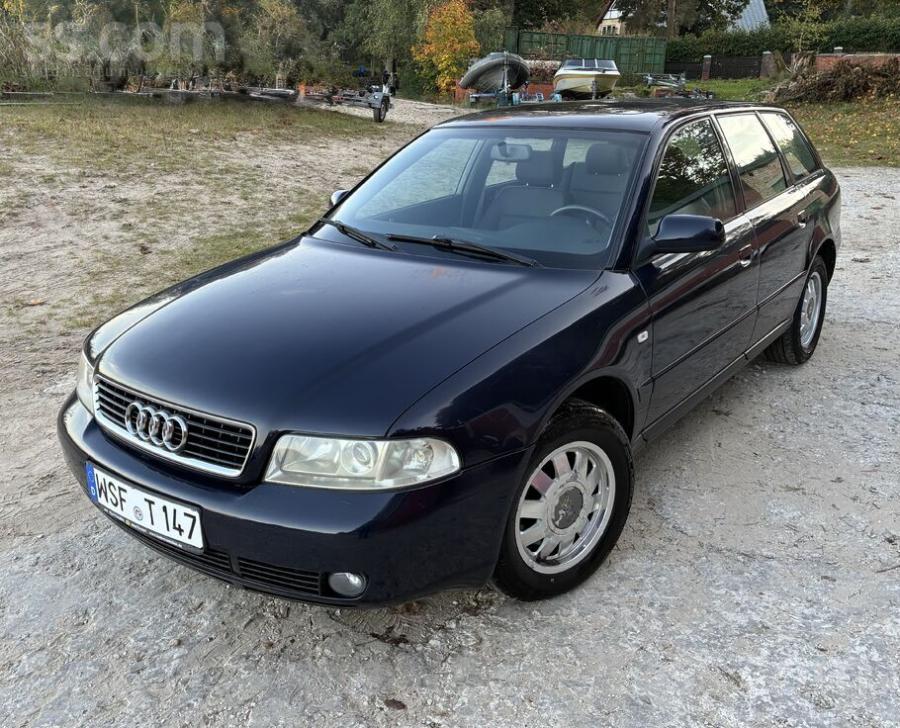Zils Audi A4 1999 Rīga, ar dzinēja tilpumu 1.90 L un nobraukumu 288 tūkst. km par 2390 €, foto 1 vietnē AUTOMOTO.COM.LV