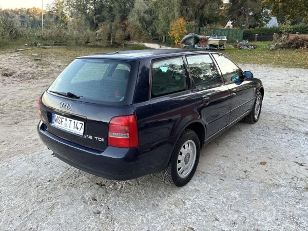Blue Audi A4 1999 in Riga, with an engine capacity of 1.90 L and mileage of 288 thousand km for 2550 €, photo 6 on AUTOMOTO.COM.LV