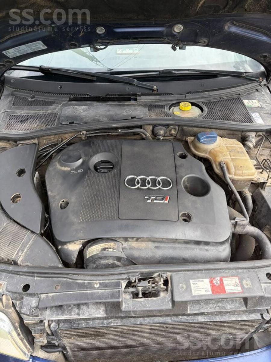 Blue Audi A4 2000 in Rezekne, with an engine capacity of 1.90 L and mileage of 437 thousand km for 580 €, photo 4 on AUTOMOTO.COM.LV