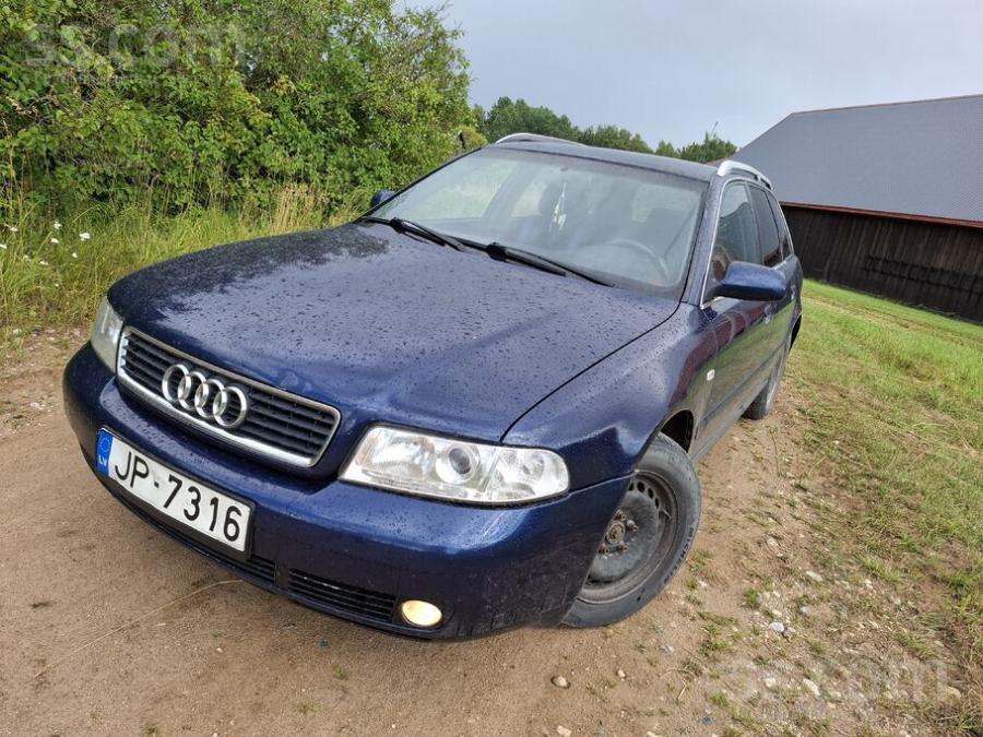 Blue Audi A4 2000 in Aluksne, with an engine capacity of 1.90 L and mileage of 534 thousand km for 1200 €, photo 1 on AUTOMOTO.COM.LV