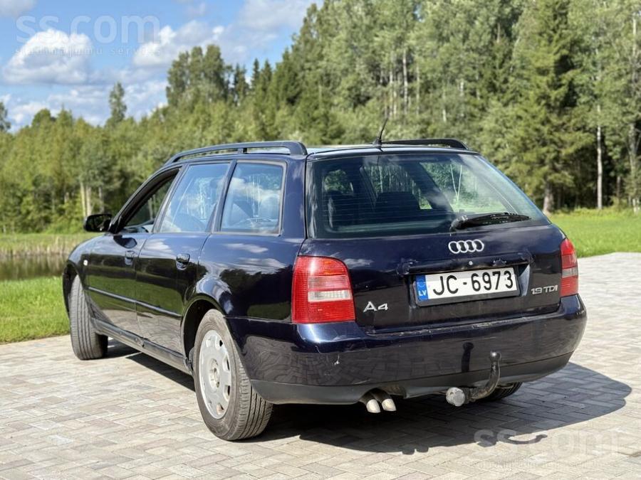 Blue Audi A4 2000 in Cesis, with an engine capacity of 1.90 L and mileage of 470 thousand km for 1250 €, photo 5 on AUTOMOTO.COM.LV