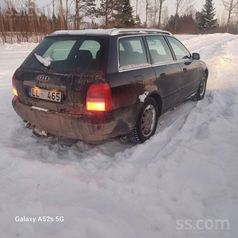 Blue Audi A4 2001 in Daugavpils, with an engine capacity of 1.90 L and mileage of 402 thousand km for 900 €, photo 7 on AUTOMOTO.COM.LV