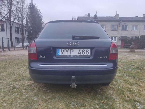 Zils Audi A4 2002 Viļņa, ar dzinēja tilpumu 1.90 L un nobraukumu 308 tūkst. km par 1600 €, foto 4 vietnē AUTOMOTO.COM.LV