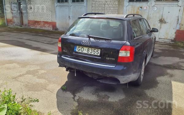 Blue Audi A4 2002 in Riga, with an engine capacity of 1.90 L and mileage of 360 thousand km for 550 €, photo 5 on AUTOMOTO.COM.LV