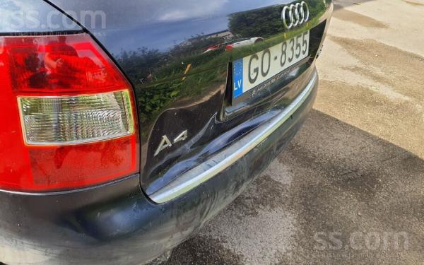 Blue Audi A4 2002 in Riga, with an engine capacity of 1.90 L and mileage of 360 thousand km for 550 €, photo 6 on AUTOMOTO.COM.LV