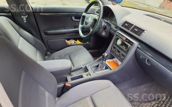 Blue Audi A4 2002 in Riga, with an engine capacity of 1.90 L and mileage of 360 thousand km for 550 €, photo 8 on AUTOMOTO.COM.LV
