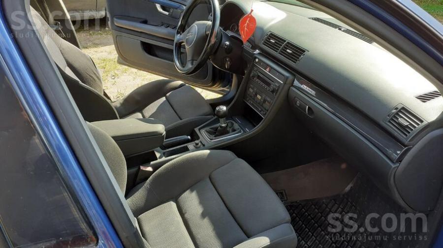 Blue Audi A4 2002 in Balvi, with an engine capacity of 2.50 L and mileage of 360 thousand km for 2600 €, photo 7 on AUTOMOTO.COM.LV