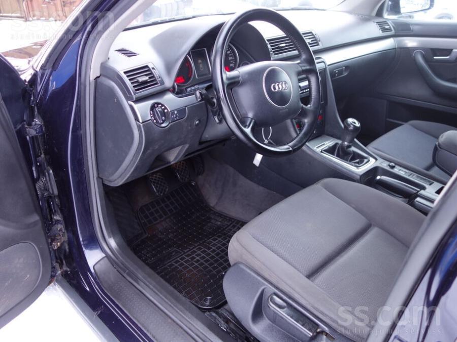 Zils Audi A4 2003 Rīga, ar dzinēja tilpumu 1.90 L un nobraukumu 0 tūkst. km par 2450 €, foto 5 vietnē AUTOMOTO.COM.LV