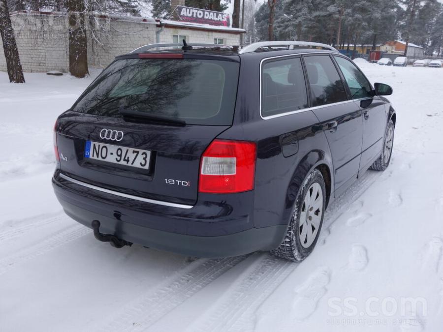 Zils Audi A4 2003 Rīga, ar dzinēja tilpumu 1.90 L un nobraukumu 0 tūkst. km par 2450 €, foto 32 vietnē AUTOMOTO.COM.LV