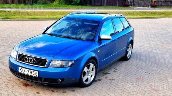 Blue Audi A4 2003 in Cesis, with an engine capacity of 1.90 L and mileage of 533 thousand km for 1700 €, photo 1 on AUTOMOTO.COM.LV