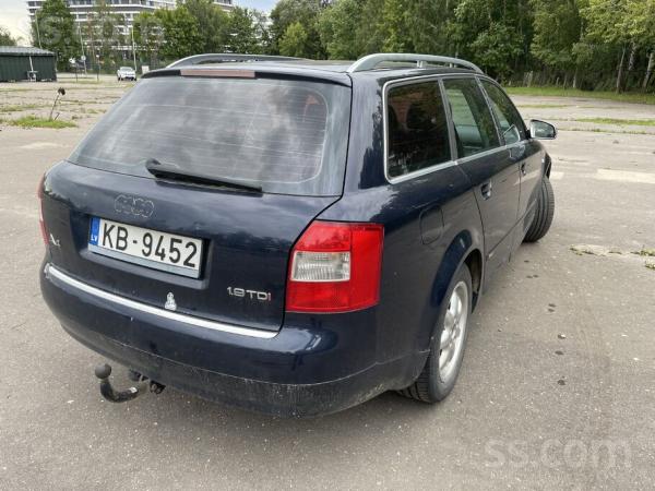 Blue Audi A4 2003 in Riga, with an engine capacity of 1.90 L and mileage of 360 thousand km for 1000 €, photo 4 on AUTOMOTO.COM.LV