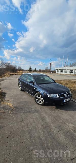 Blue Audi A4 2004 in Jurmala, with an engine capacity of 1.90 L and mileage of 0 thousand km for 1200 €, photo  on AUTOMOTO.COM.LV