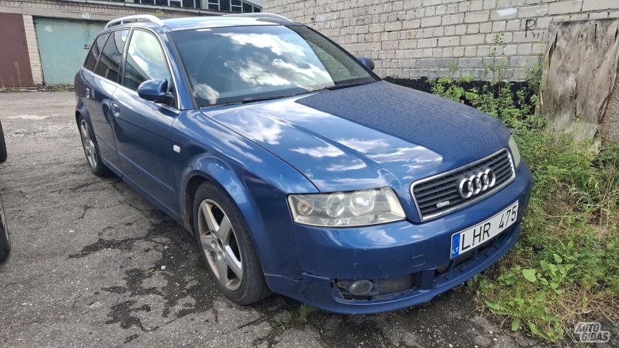 Blue Audi A4 2004 in Vilnius, with an engine capacity of 2.50 L and mileage of 345 thousand km for 1000 €, photo 1 on AUTOMOTO.COM.LV
