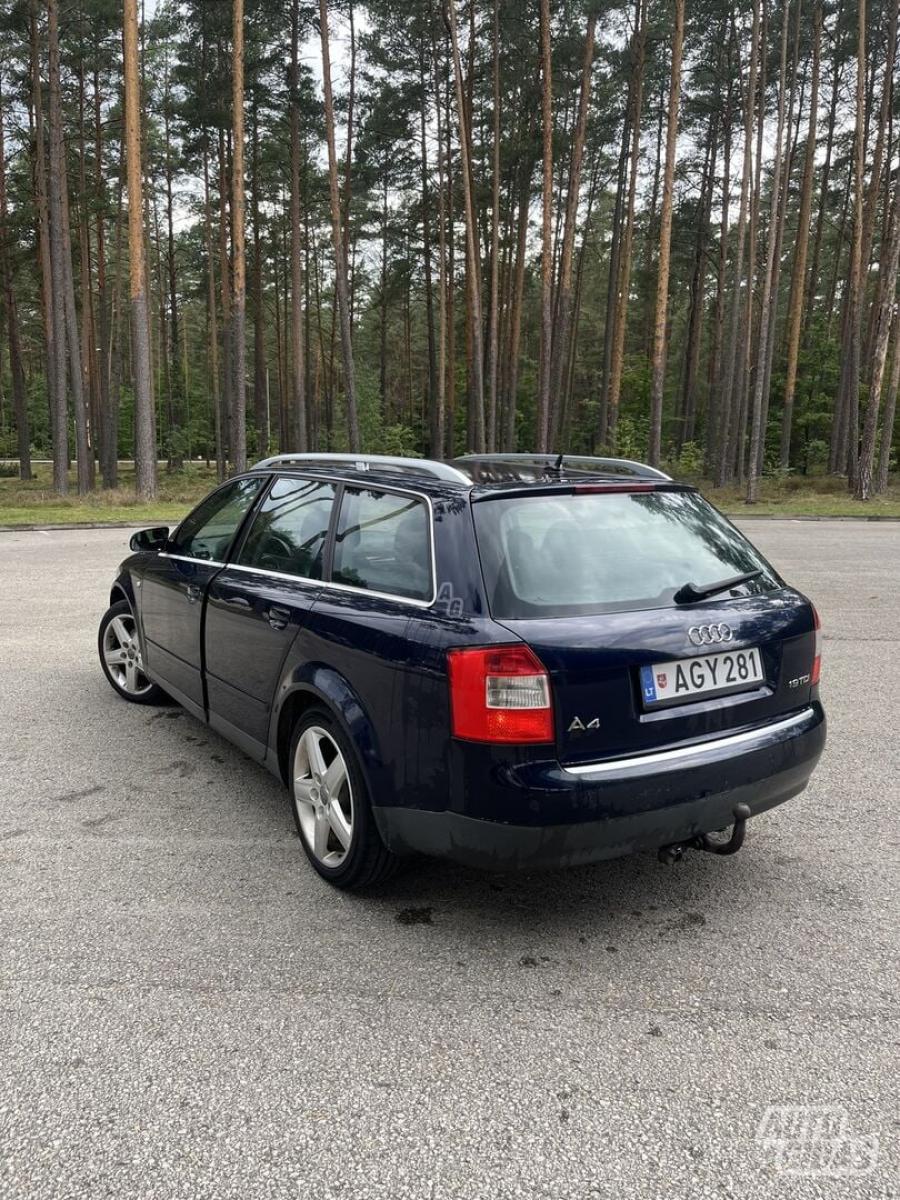 Zils Audi A4 2004 Druskininkai, ar dzinēja tilpumu 1.90 L un nobraukumu 360 tūkst. km par 1000 €, foto 5 vietnē AUTOMOTO.COM.LV