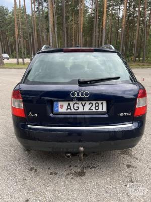 Zils Audi A4 2004 Druskininkai, ar dzinēja tilpumu 1.90 L un nobraukumu 360 tūkst. km par 1000 €, foto 8 vietnē AUTOMOTO.COM.LV