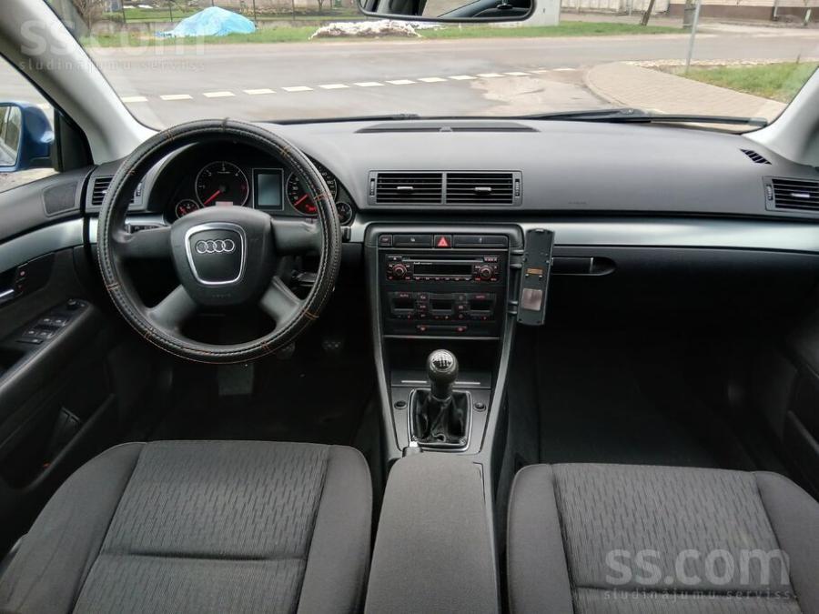 Zils Audi A4 2005 Daugavpils, ar dzinēja tilpumu 2.00 L un nobraukumu 347 tūkst. km par 3450 €, foto 16 vietnē AUTOMOTO.COM.LV